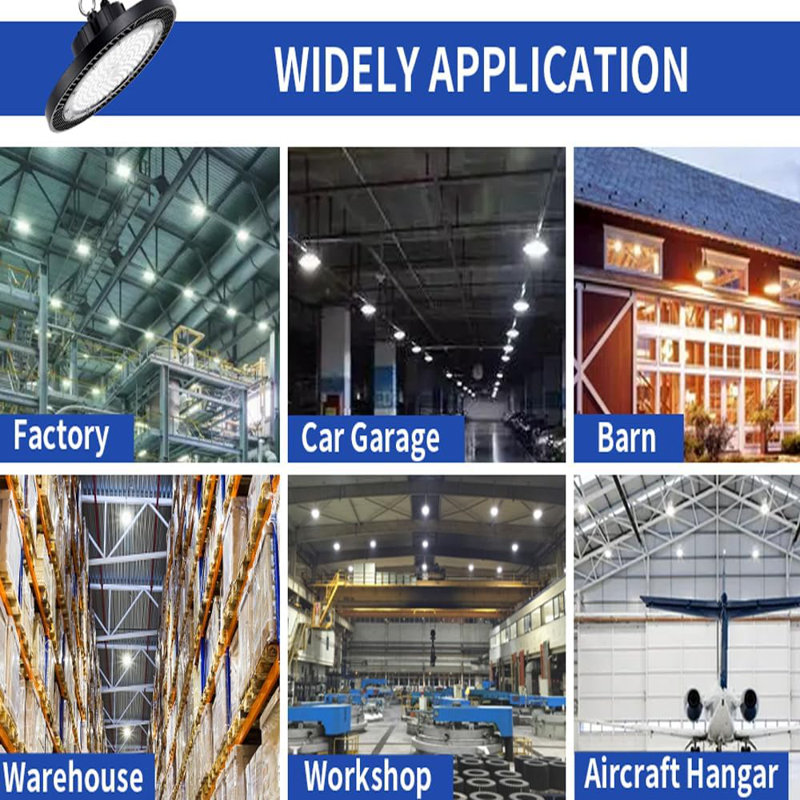 Co-t 200W LED High Bay Lights 4-Pack, 28000Lm 5000K Daylight Waterproof Shop Lights With Plug ...